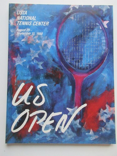 1988 Tennis US Open Championship Program Mats Wilander Steffi Graf | eBay