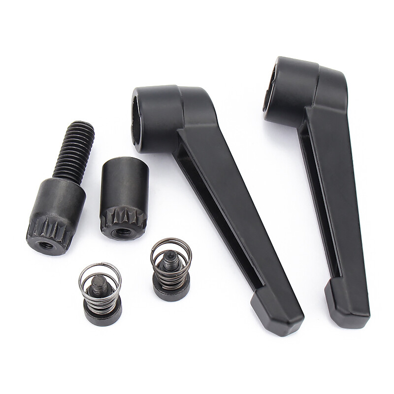 M4 M5 M6 M8 M10 M12 M14 M16*L Black Male Thread Adjustable Handle Knob ...