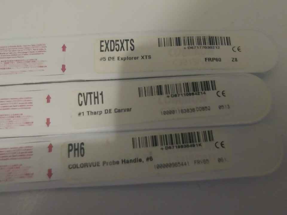 Lot of Hu Friedy tharp de carver colorvue probe handle #6 de #5 ...