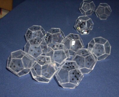 Overhead Dice- 13- : 10 are Dice Dots, 2 are Jefferson/Monticello, 1 ...