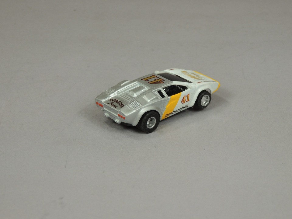 Tyco 440X2 custom Lamborghini #41 HO slot car Vintage Auto Racing World ...