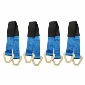 4pk 36" BLUE Axle Strap Race Car Hauler Trailer Tow Truck Wheel Tie Dwn ...