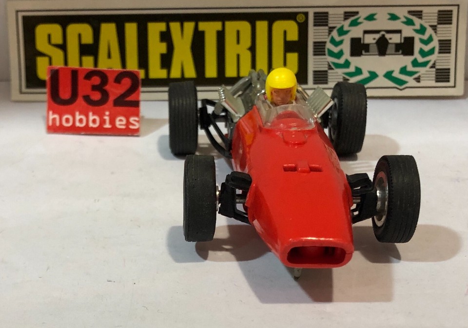 Slot Car SCX Scalextric Exin C-36 Honda RA273 F1 Red Chassis Red 1st ...