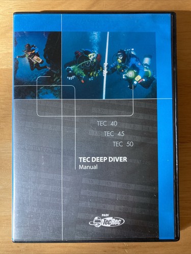 PADI TecRec Deep Diver Manual Disk (Product No. 71924 (08/13) Version 1 ...