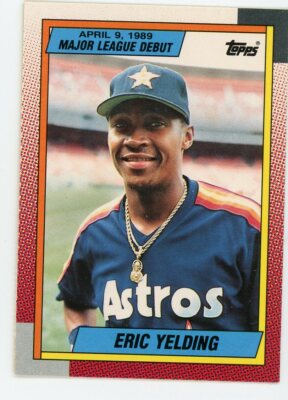 1989 TOPPS MAJOR LEAGUE DEBUT #148 - ERIC YELDING - HOUSTON ASTROS | eBay