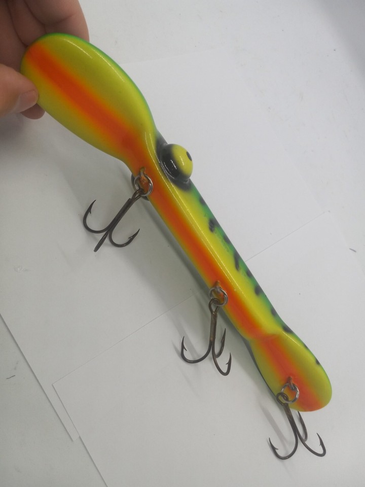 8.5" Legend Lures Co Musky Legend Jr. Fire Tiger Crankbait Trolling ...