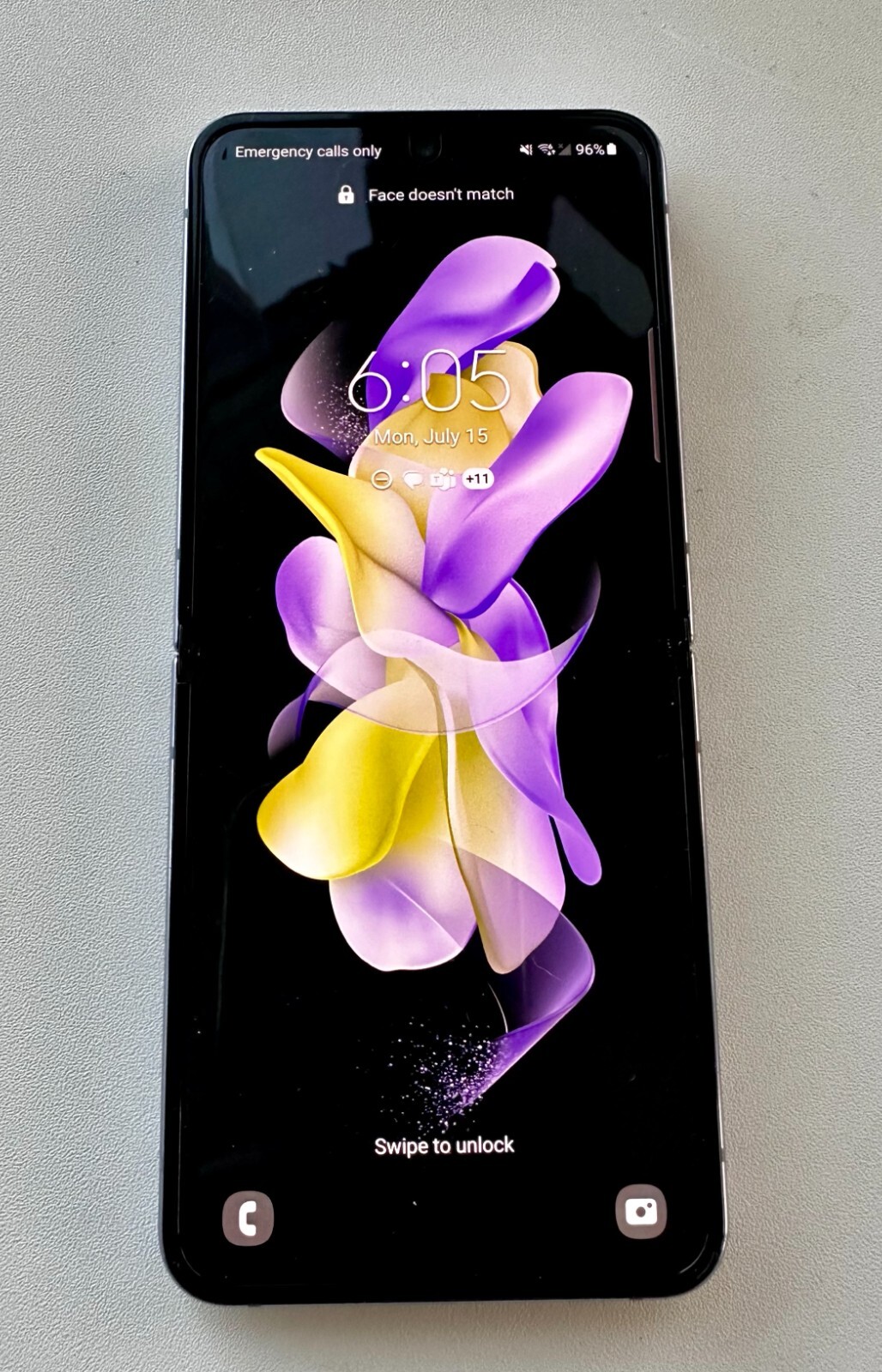 MINT-Samsung Galaxy Z FLIP 4 -5G 128GB -(VERIZON UNLOCKED)-BORA PURPLE ...