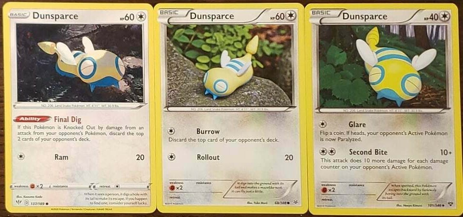 Pokemon Dunsparce Card