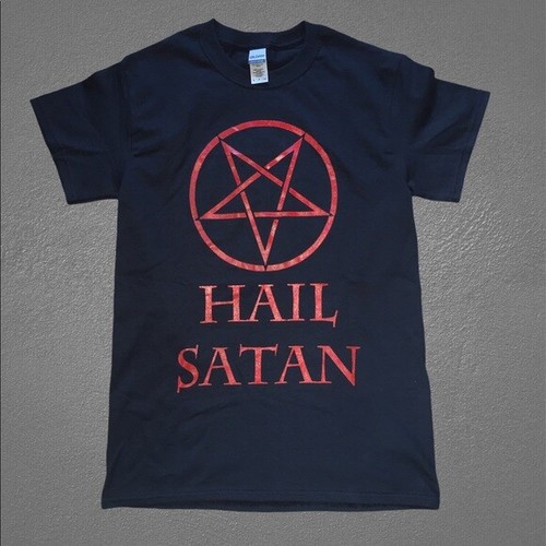 Inverted Pentacle Hail Satan T Shirt S to 2 Extra Large Sizes Occult ...
