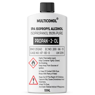 Isopropyl Alcohol 99.9% PURE Isopropanol Lab Grade Rubbing IPA ...
