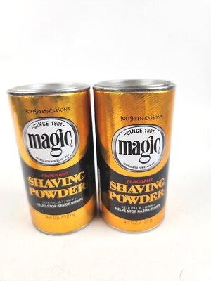Magic Shaving Powder + Razorless Depilatory With Fragrance 4.5oz Lot 2 ...