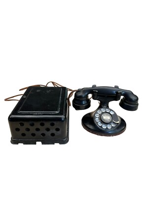 Antique Western Electric Telephone E1 Rotary Dial 1900’s W/Ringer Box ...