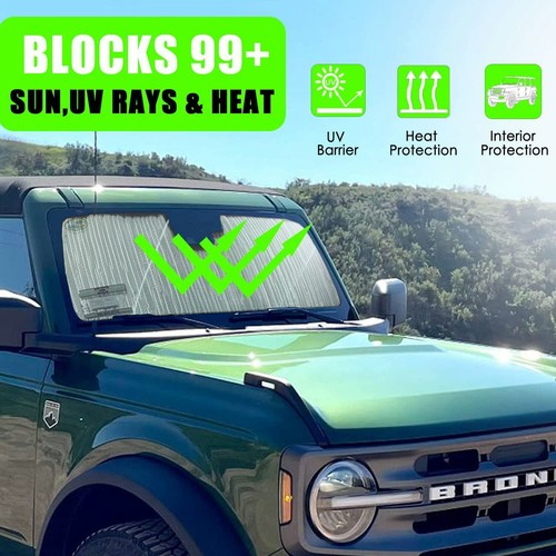 Windshield Sunshade Sun Shade UV Reflector Sun Visor for Ford Bronco ...