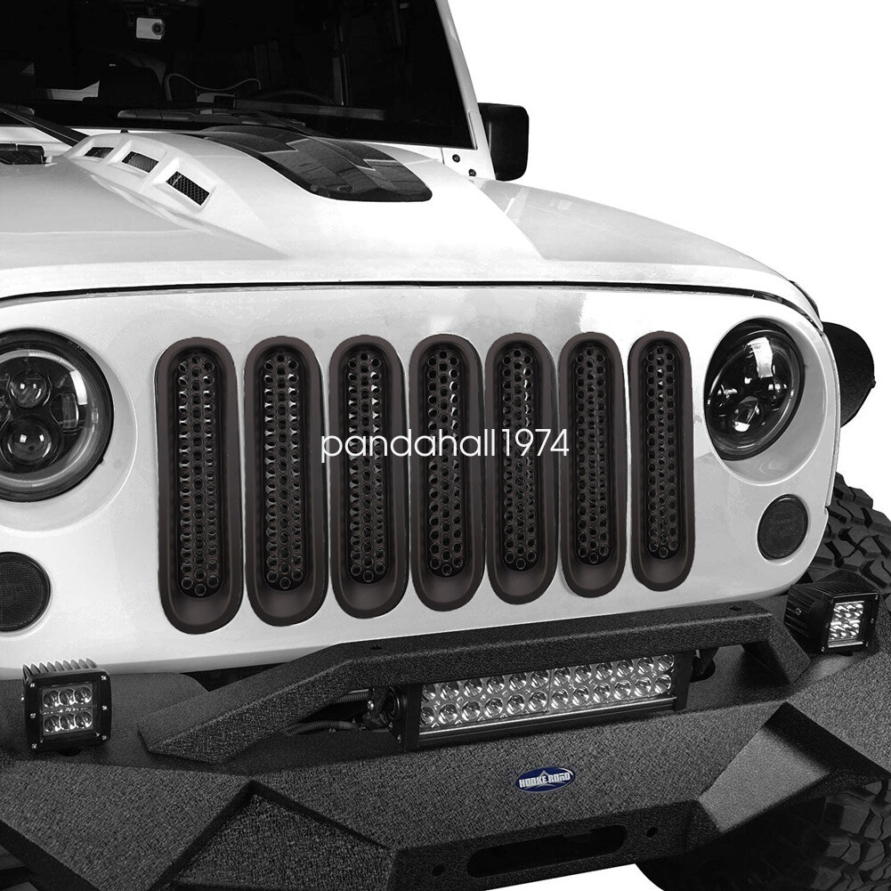 Honeycomb Car Vent Bumper Hood Tuning Grill for 2007-2017 Jeep W ...