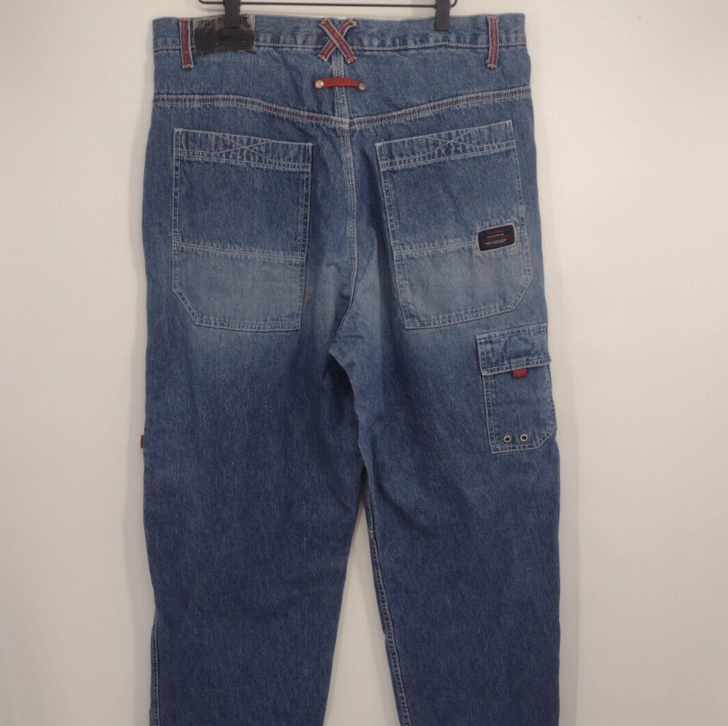 Vintage Y2K 90s Joe Boxer Double Knee Cargo Baggy Den… - Gem