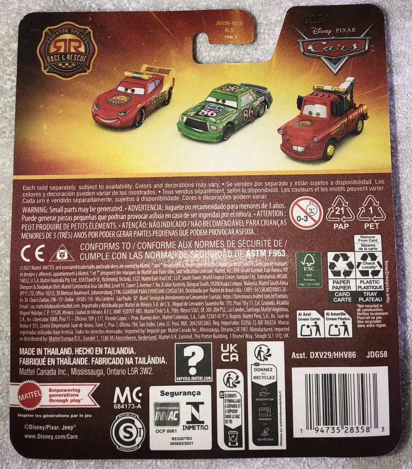 DISNEY PIXAR CARS Rescue Sarge Radiator Springs RACE & RESCUE 2025 ...