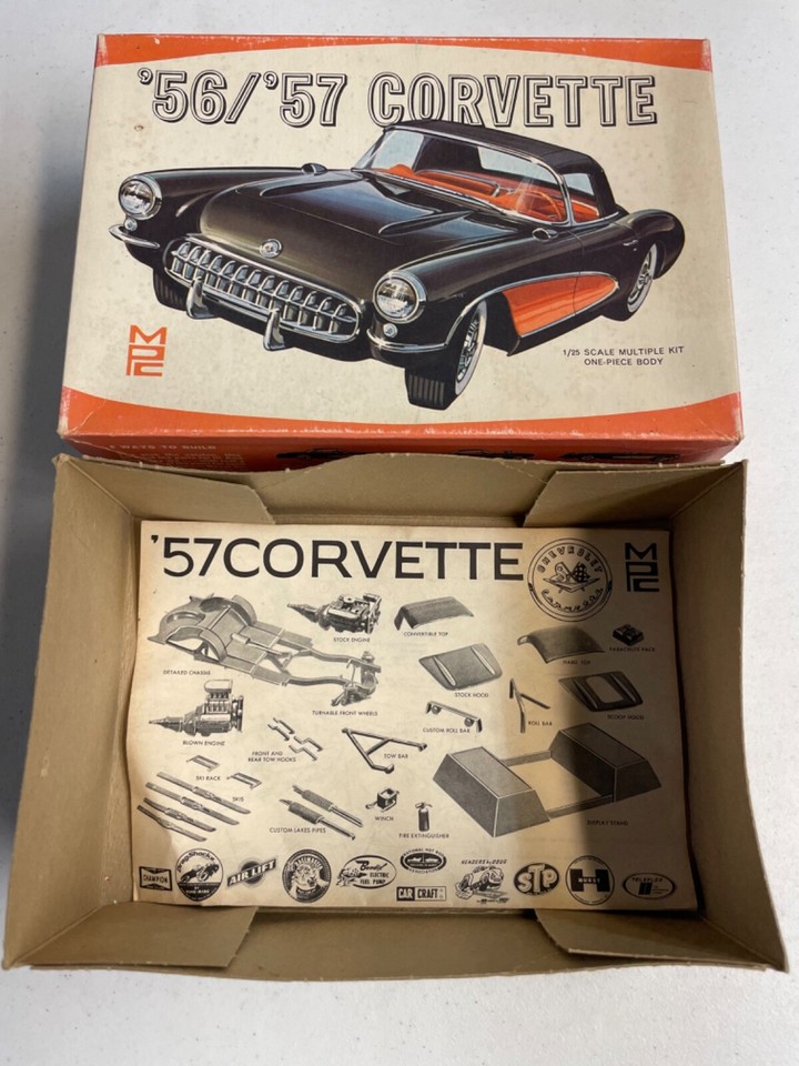 Vintage MPC 1956/57 Chevrolet Corvette Box & Instructions | eBay
