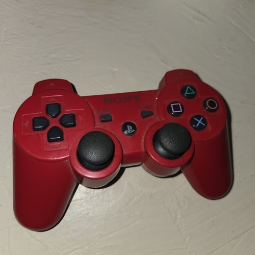 Sony PlayStation DualShock 3 Gaming Controller Red Sixaxis Wireless ...