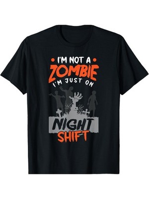 Night Shift Halloween Humor T-Shirt - Comfortable Cotton, Perfect for ...