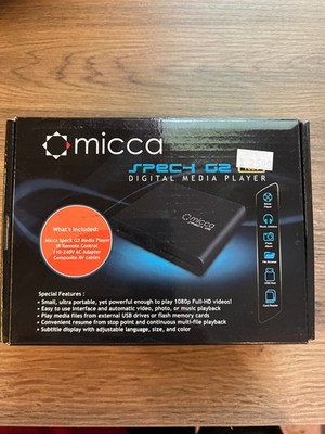 Micca Speck G2 1080p Full-HD Digital Media Player HDMI USB SD/SDHC | eBay