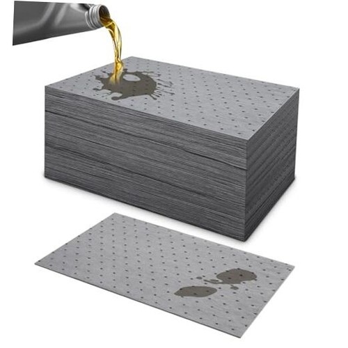120Pcs 9.8 x 13 Inch Oil Absorbent Pads Oil Mat Water Absorbent Mat Oil ...