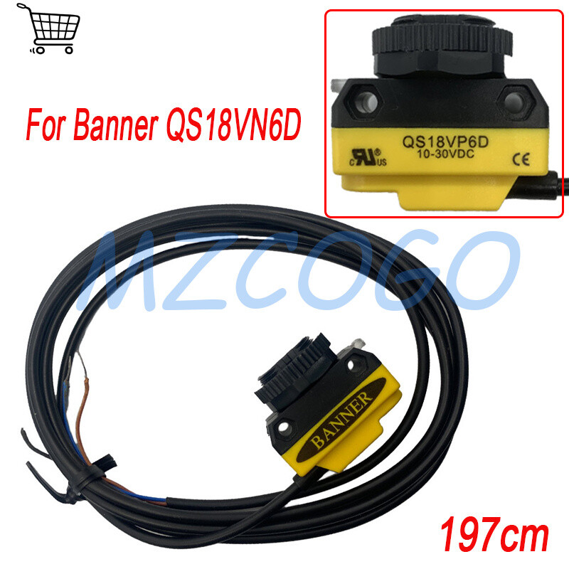Banner QS18VP6D Engineering Corp Photoelectric Switch Sensor 10-30VDC ...