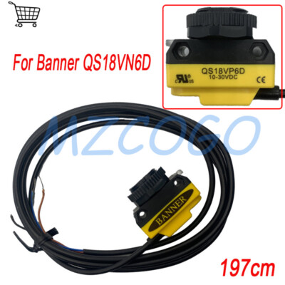 Banner QS18VP6D Engineering Corp Photoelectric Switch Sensor 10-30VDC ...