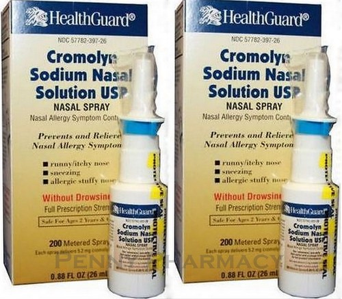 Cromolyn Allergy Nasal Spray 26mL (200 Sprays/bottle) ( 2 bottles ...