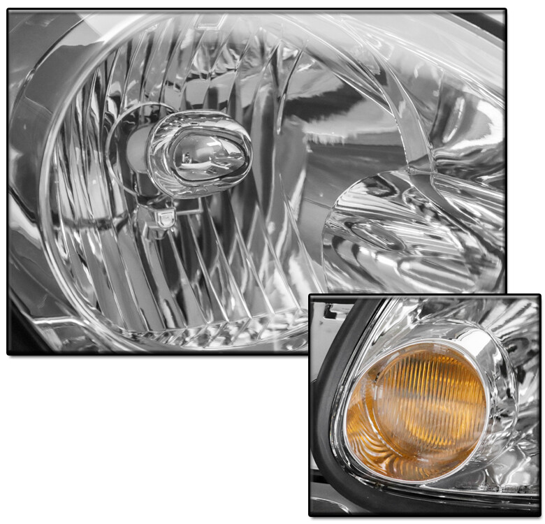 FOR 98-05 LEXUS GS300 GS400 GS430 CRYSTAL STYLE HEADLIGHTS LAMP CHROME ...