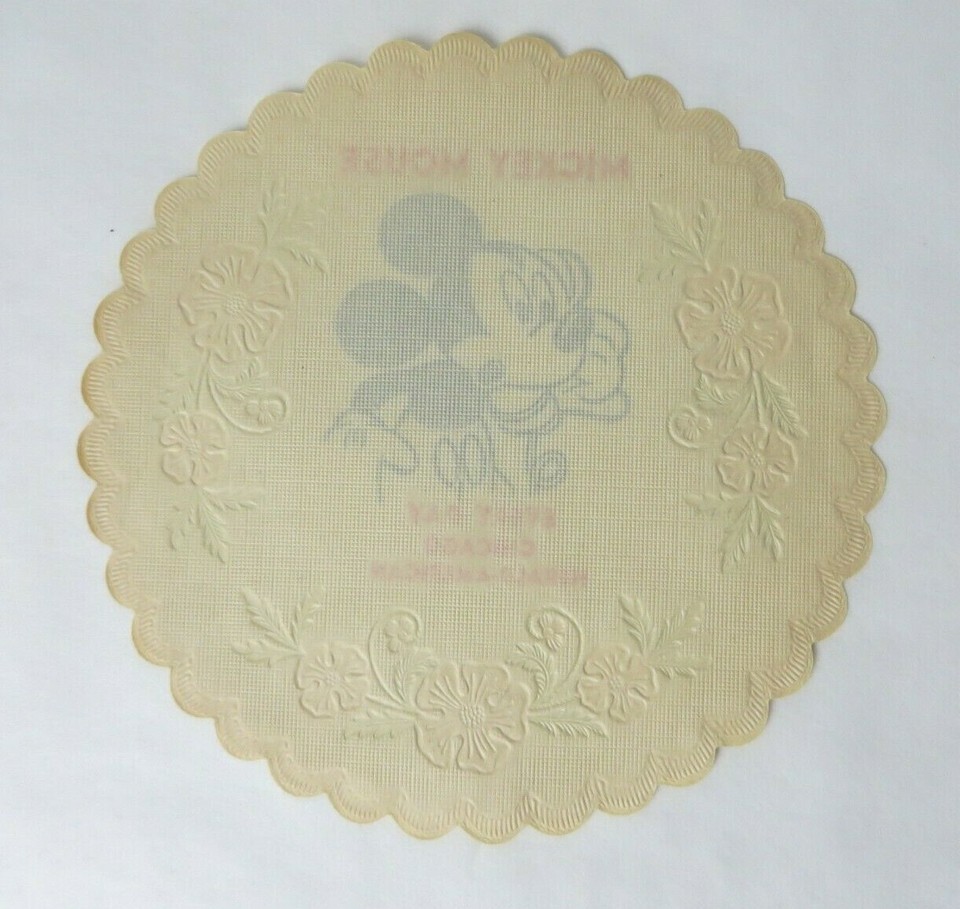 Paper Doily Mickey Mouse "Every Day Chicago Herald-American" Newspaper ...