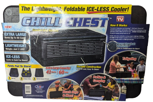 Chill Chest Ice-less Lightweight Folding Collapsible 41qt. Cooler As ...