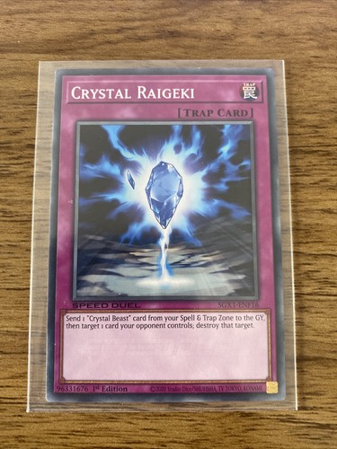 Yu-Gi-Oh! Crystal Raigeki SGX1-ENF16 Common 1st Edition (NM) | eBay ...