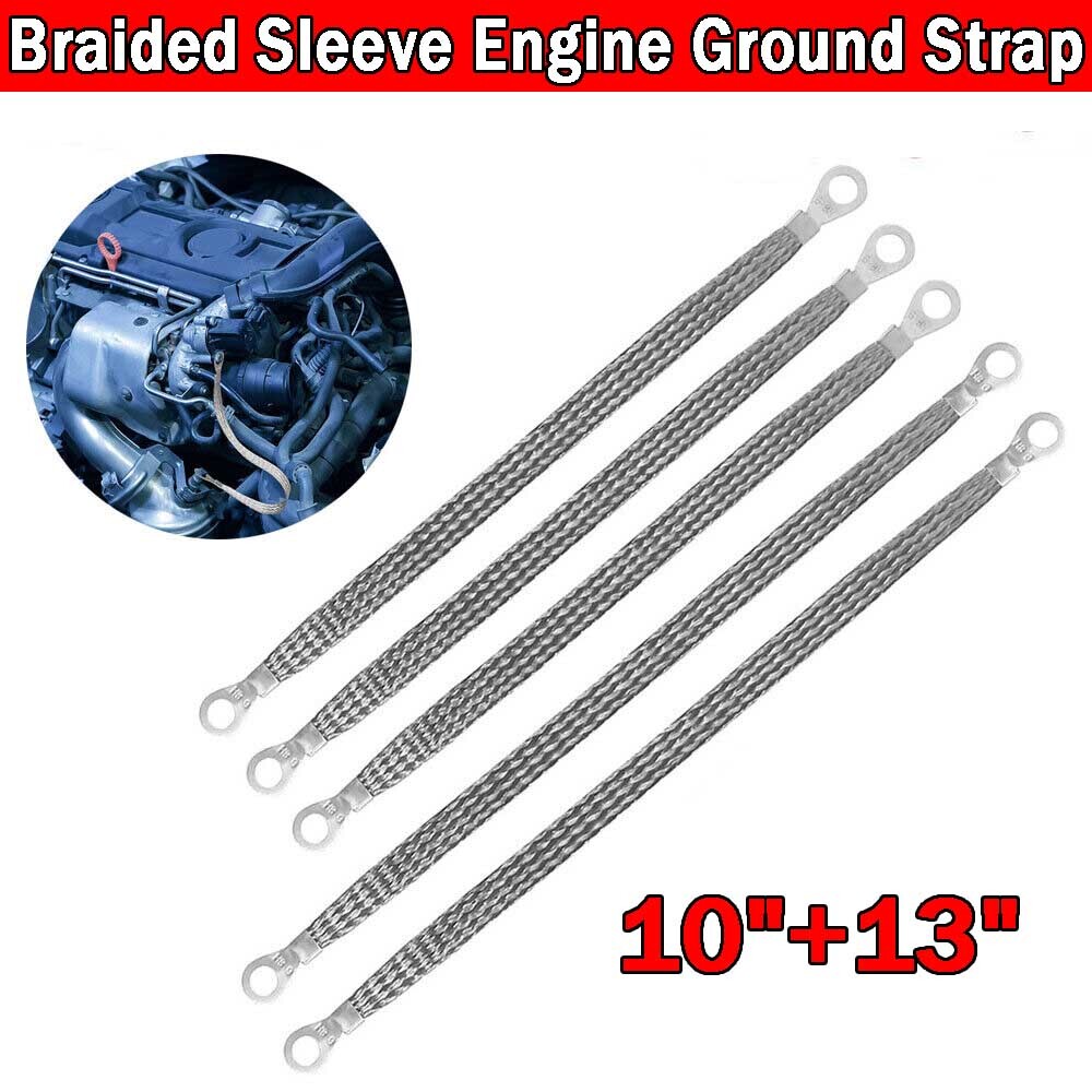 5Pcs Tinned Copper Engine Ground Strap For Truck Car Grounding Cable ...
