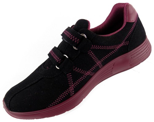 Hotter Memorise Black Pink Astrid Womens Casual Shoes Size 9M Comfort ...