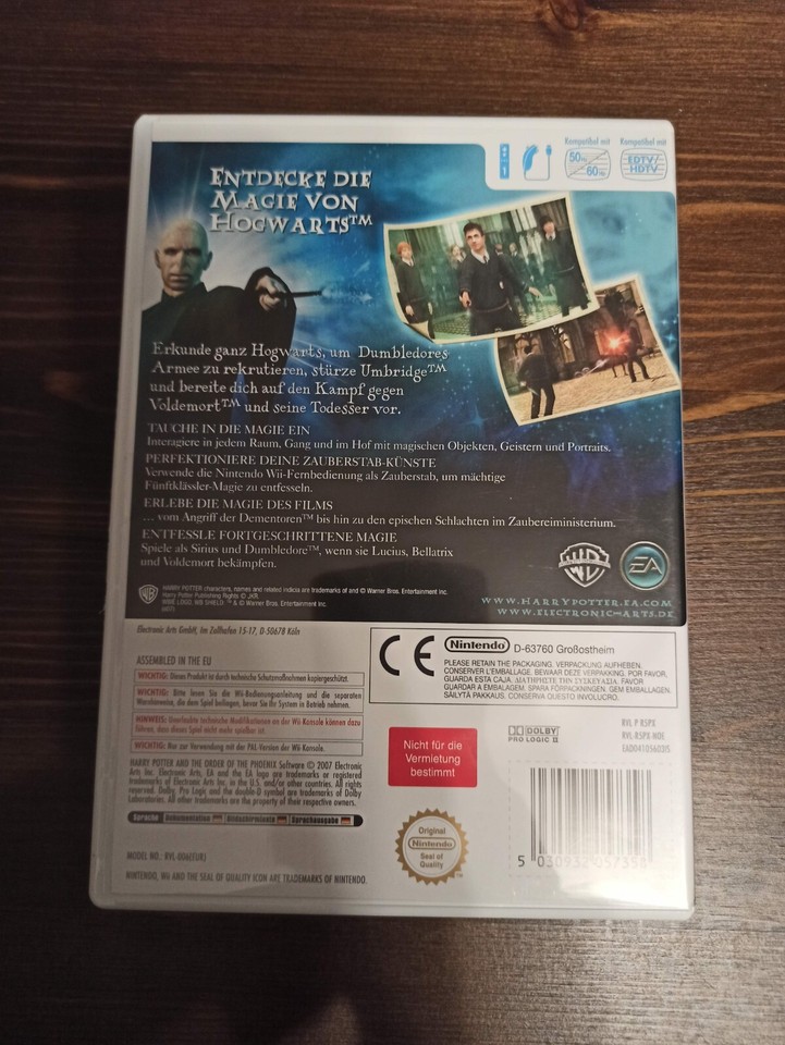 Harry Potter und der Orden des Phönix - Nintendo Wii - PAL | eBay