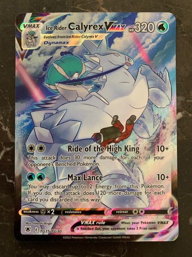 Pokemon Astral Radiance - ICE RIDER CALYREX VMAX TRAINER GALLERY TG15 ...