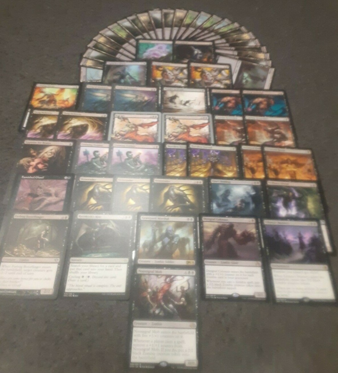 MTG Magic BAD ASS ZOMBIE DECK Graveyard Marshal Diregraf Colossus Ghoul ...