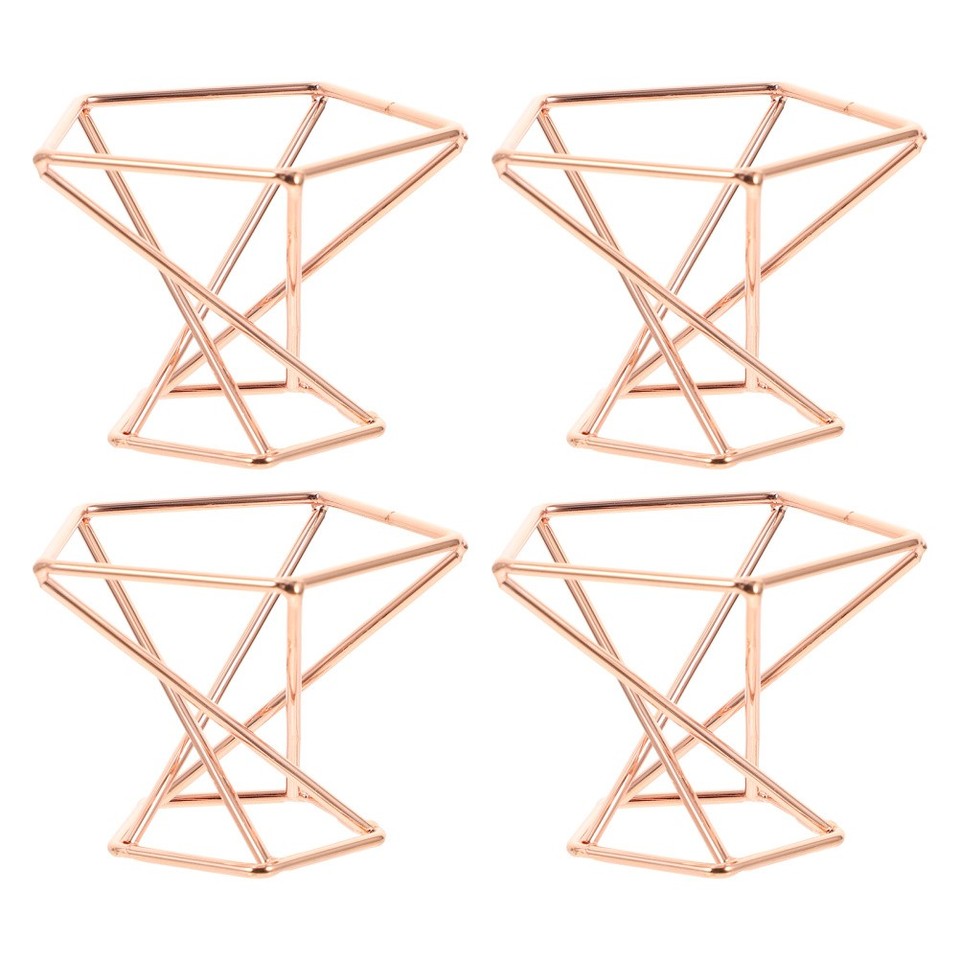4 Pcs Geometric Air Plant Racks Metal Air Plant Holders Air Plants ...