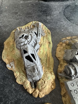 Warhammer 40k Aquila Lander Crashed Ship Battle Terrain for Macragge | eBay