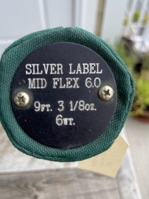 Orvis silver label fly rod 9ft 2pc 6wt 3 1/8 Oz Mid Flex 6.0 | eBay