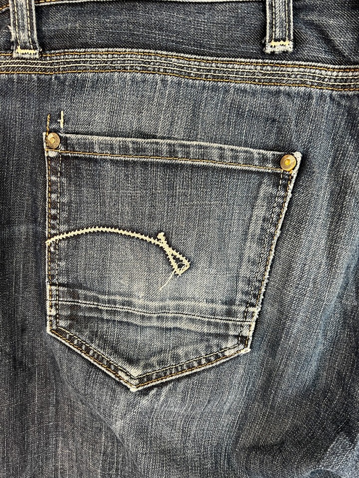 G-Star RAW 3301 Porter Straight Jeans 32x34 Blue Mid Wash Classic Denim ...