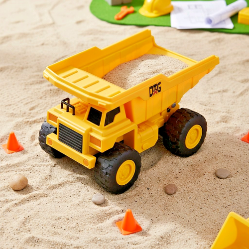 Maxx Action Construction Series Friction Motor Dump Truck with Lights ...