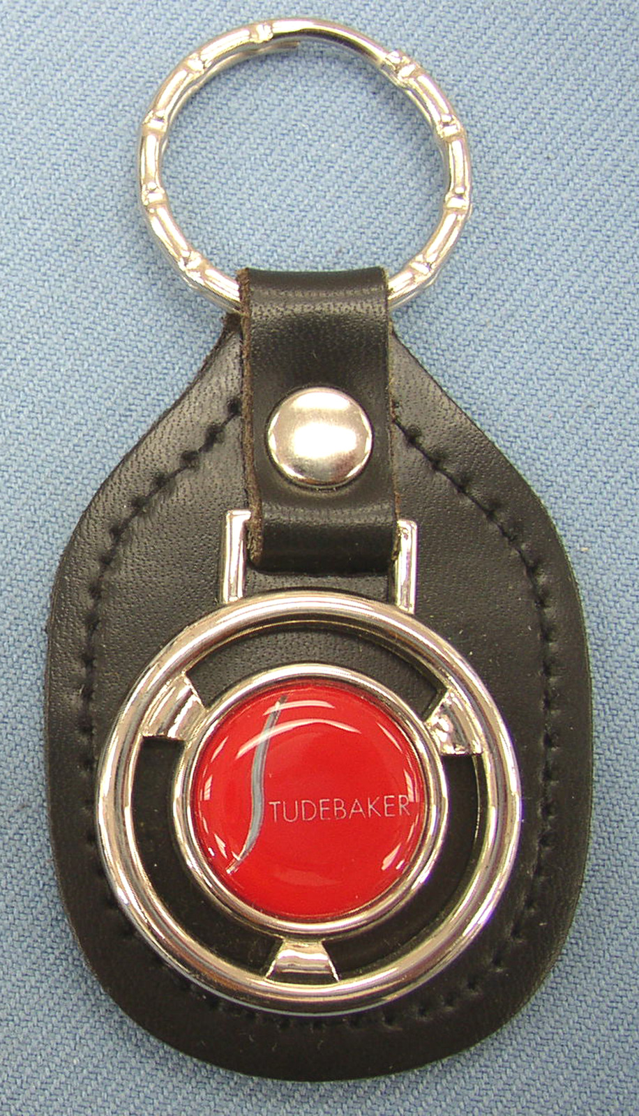 Red STUDEBAKER 2420 Steering Wheel Black Leather Key Ring 1909 1910 11 ...