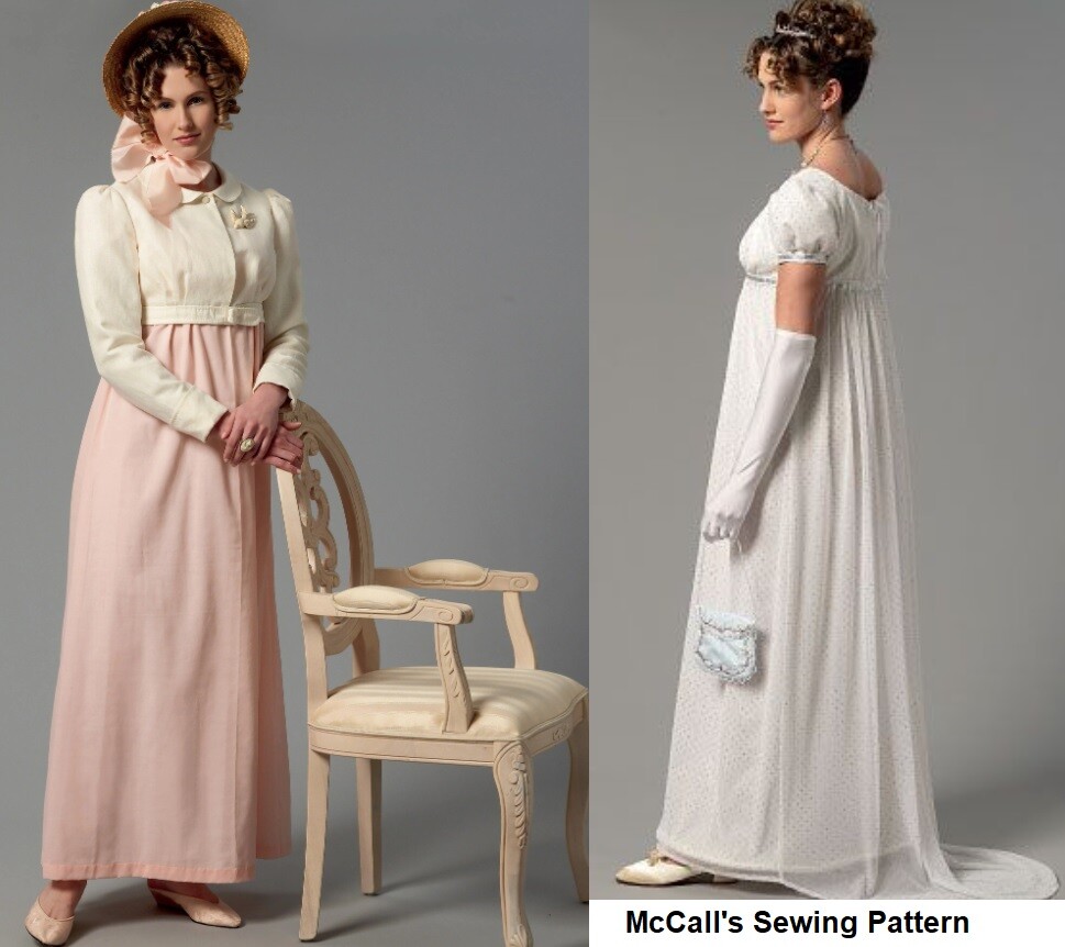 McCalls Pattern M8132 Misses Costume Regency Napoleonic French ...