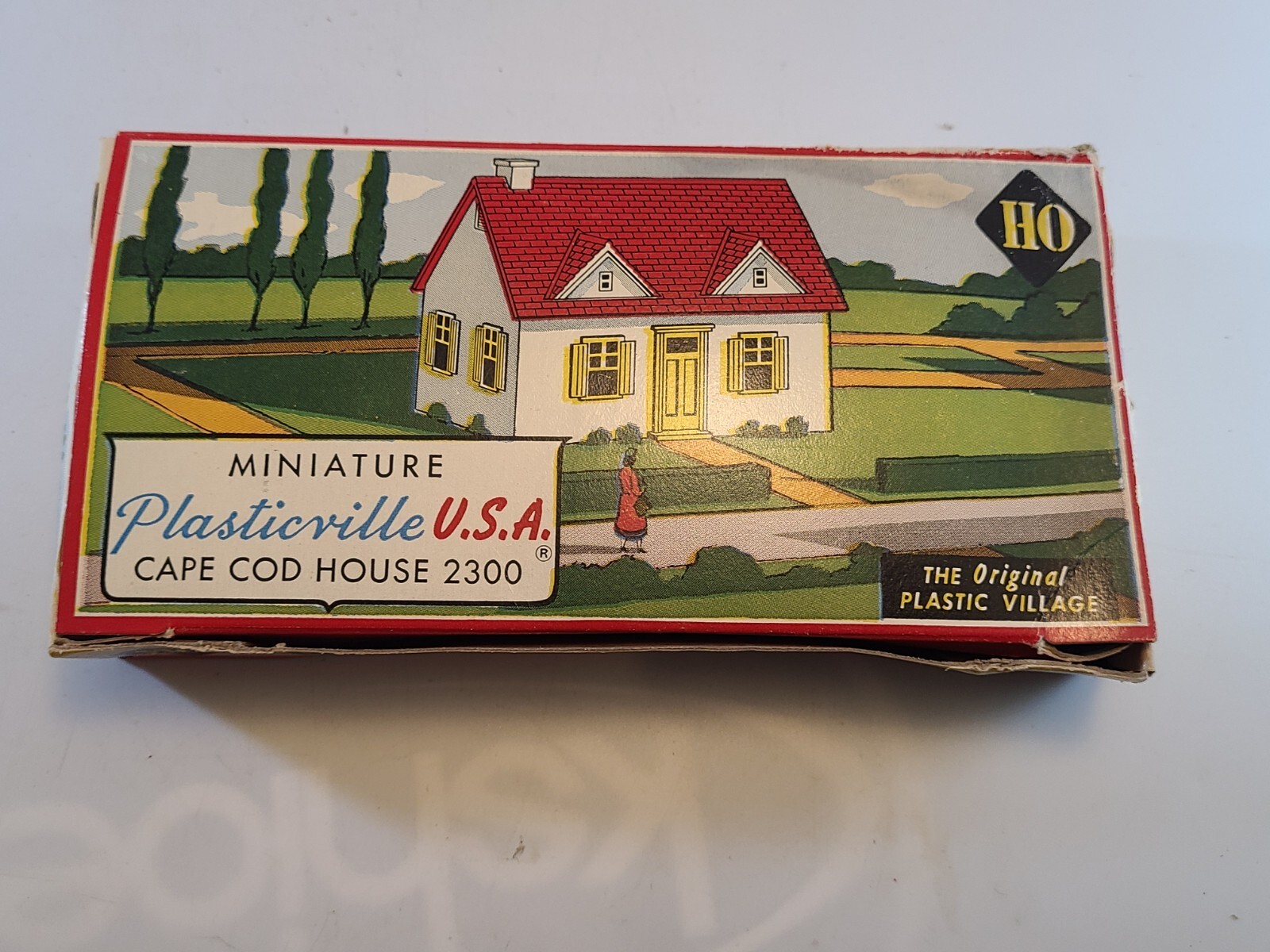 Vintage Bachmann Plasticville Miniature Cape Cod House 2300 Kit w ...