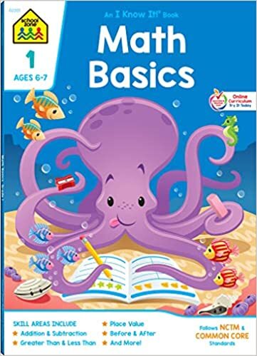 School Zone - Math Basics 1 Workbook - 64 Pages, Ages 6 to 7, 1st Grade ...