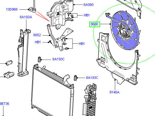 LAND ROVER FAN CLUTCH LR3 RANGE ROVER RANGE ROVER SPORT LR025234 NEW ...