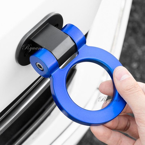 Universal Car Blue Ring Track Racing Style Tow Hook Look Decoration JDM ...