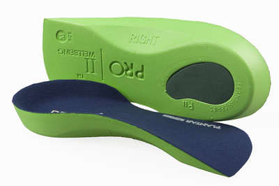 Pro 11 wellbeing 3/4 orthotic insoles fallen arches over pronation slim ...