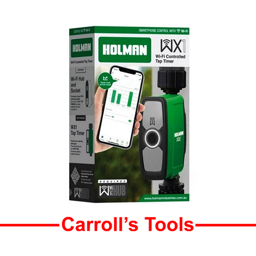 Holman WX1 Water Tap Timer - Smartphone Controlled with Wifi; Garden ...